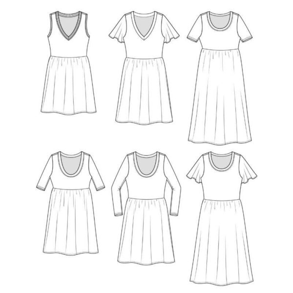 Summer Staple Dress (Buttons and Blueprints) - Sew PDF