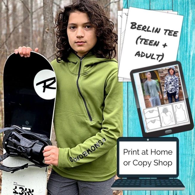 Berlin Tee for Adults (Toby K Patterns) - Sew PDF