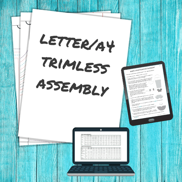 Letter/A4 Trimless Assembly - Sew PDF