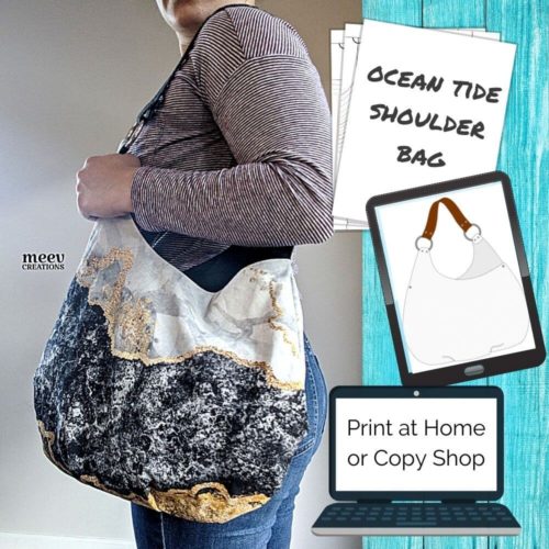 Ocean Tide Shoulder Bag (Needle and Anchor) - Sew PDF