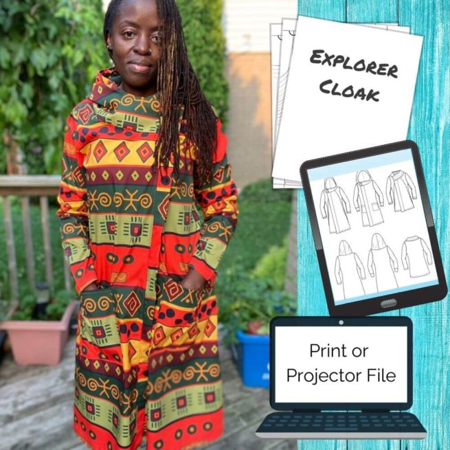 Explorer Cloak (Buttons and Blueprints) - Sew PDF