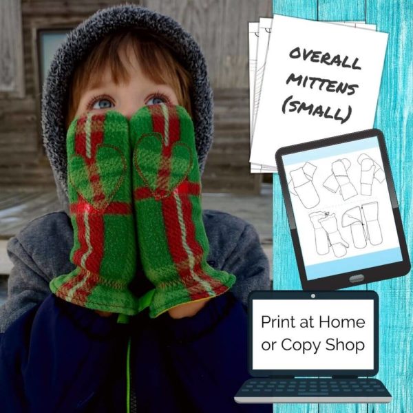 Overall Mittens SMALL sizes (Menta Sewing Patterns) - Sew PDF