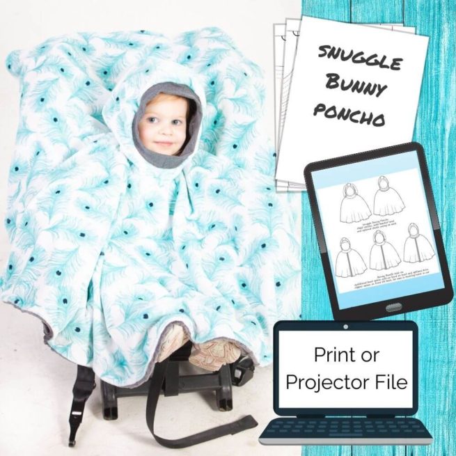 Snuggle Bunny Poncho (Goober Pea Designs) - Sew PDF