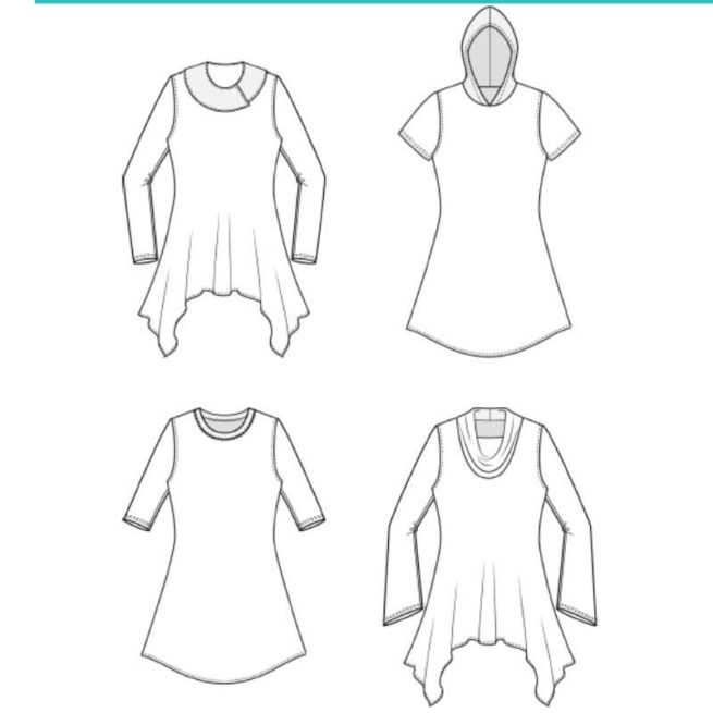 Serene Sweater (Kids) (Buttons and Blueprints) - Sew PDF