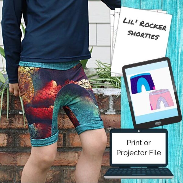 Lil' Rocker Shorties (RockerByeDestash Patterns) - Sew PDF