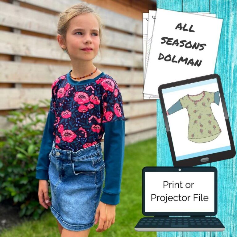 All Seasons Dolman (Kids) (RockerByeDestash Patterns) - Sew PDF