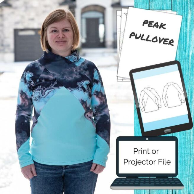 Peak Pullover (Buttons and Blueprints) - Sew PDF