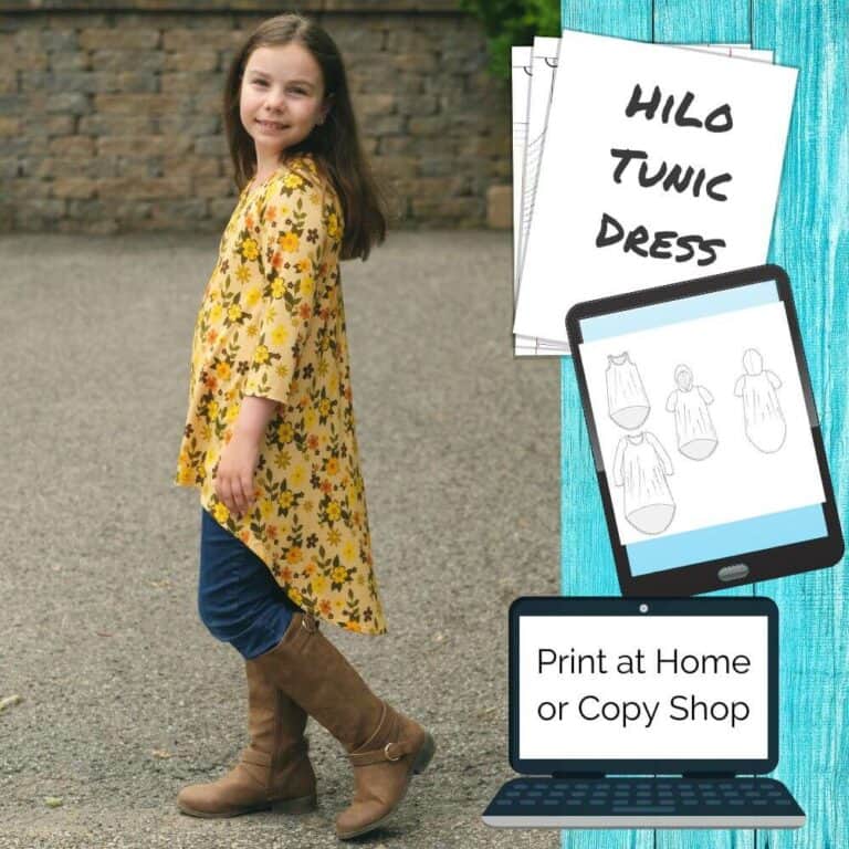 HiLo Tunic Dress (Kids) (Max and Meena) - Sew PDF