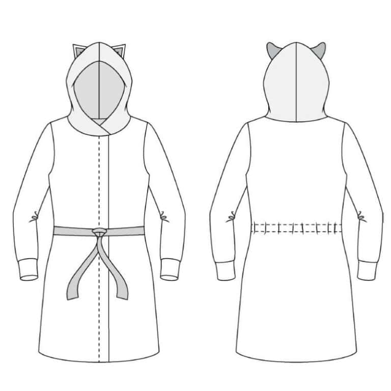 Kid's Robe (Buttons and Blueprints) - Sew PDF