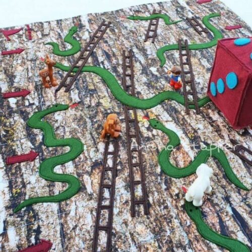 Snakes and Ladders Game Mat (Goober Pea Designs) - Sew PDF